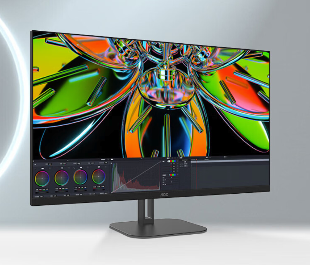 AOC 推出 U32V5N 显示器：4K 60Hz 规格、PBP 分屏、HDR 101599元_显示器_什么值得买
