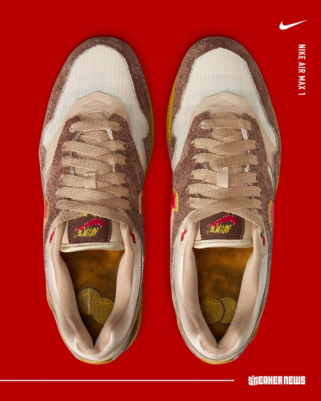 SWOOSH x Nike Air Max 1 再度推出全新配色！_休闲运动鞋_什么值得买